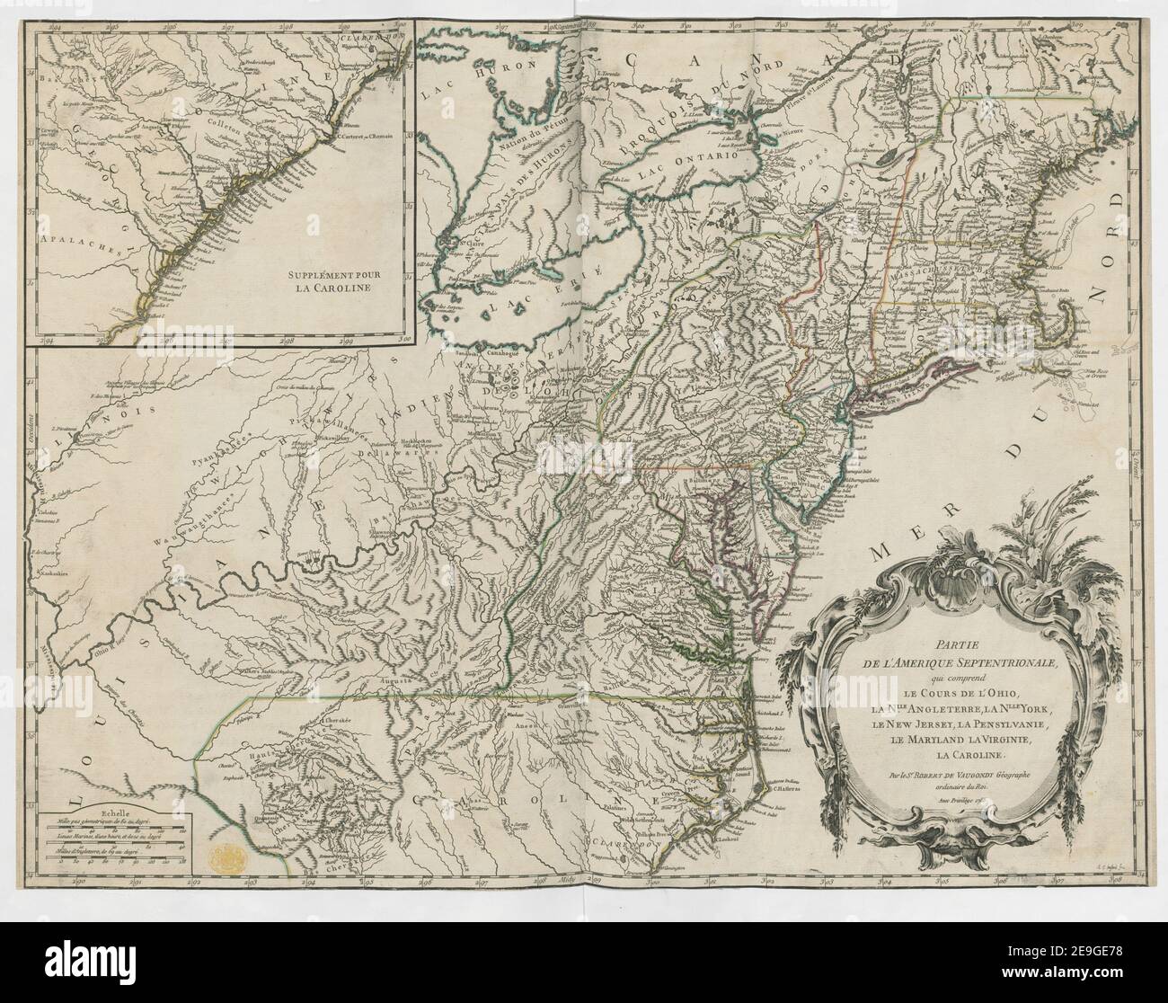 Caroline outline map hi-res stock photography and images - Alamy