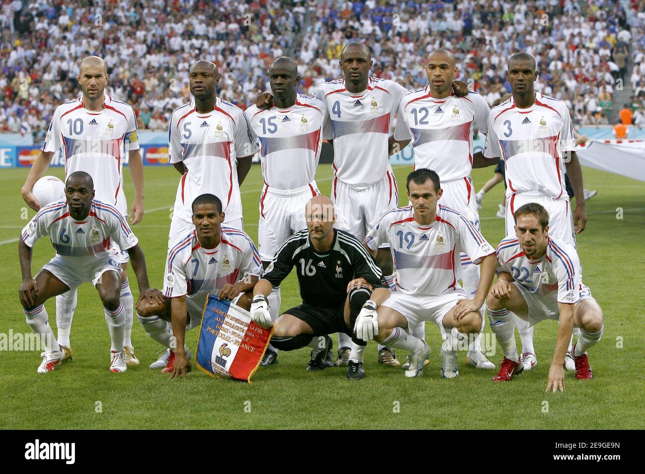 French team during the World Cup 2006, semi-final, France vs Portugal ...