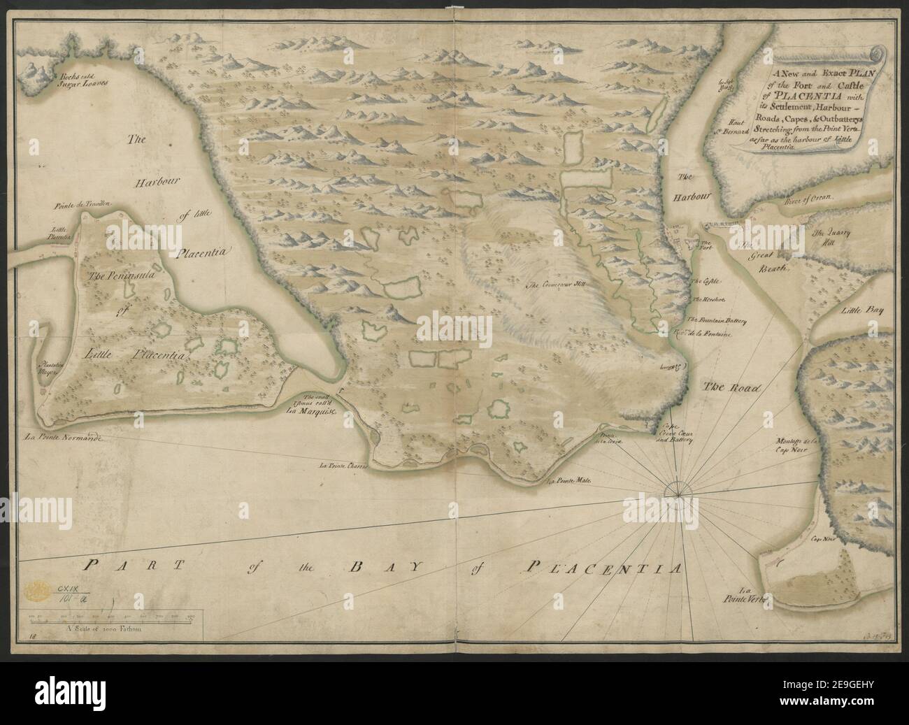 A New and Exact PLAN of the Fort and Castle of PLACENTIA with its ...