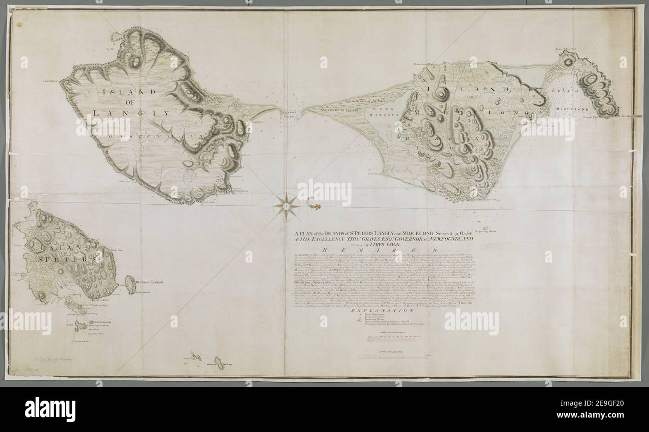 James cook map hi-res stock photography and images - Alamy