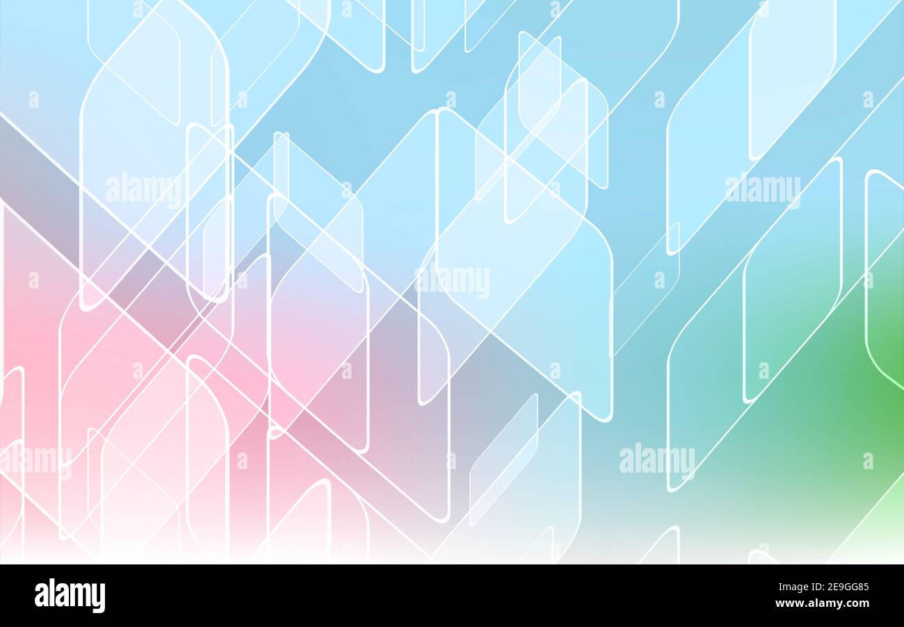 Abstract wide technology background with hexagons and gear wheels. Hi ...