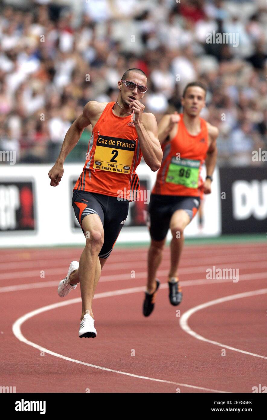 US' Jeremy Wariner performs on 400m Men during the Athletics Meeting ...