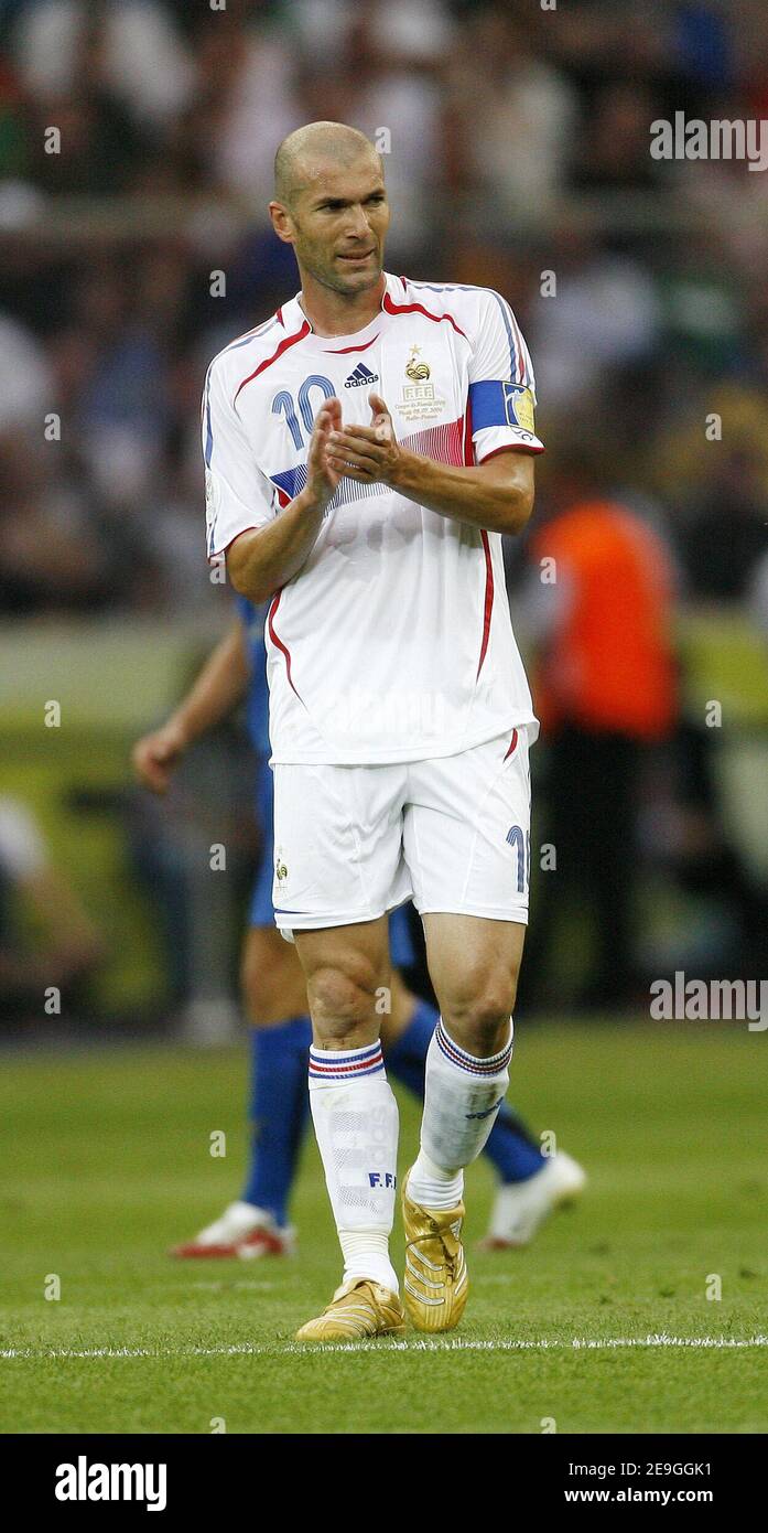 Zinedine Zidane from France during the final of the 2006 FIFA World Cup ...
