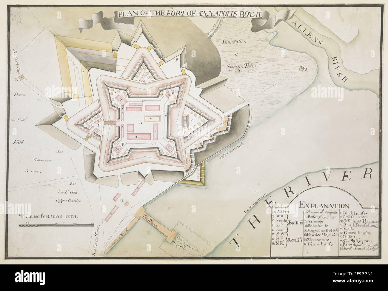 PLAN OF THE FORT OF ANNAPOLIS ROYAL. Map information: Title: PLAN OF ...
