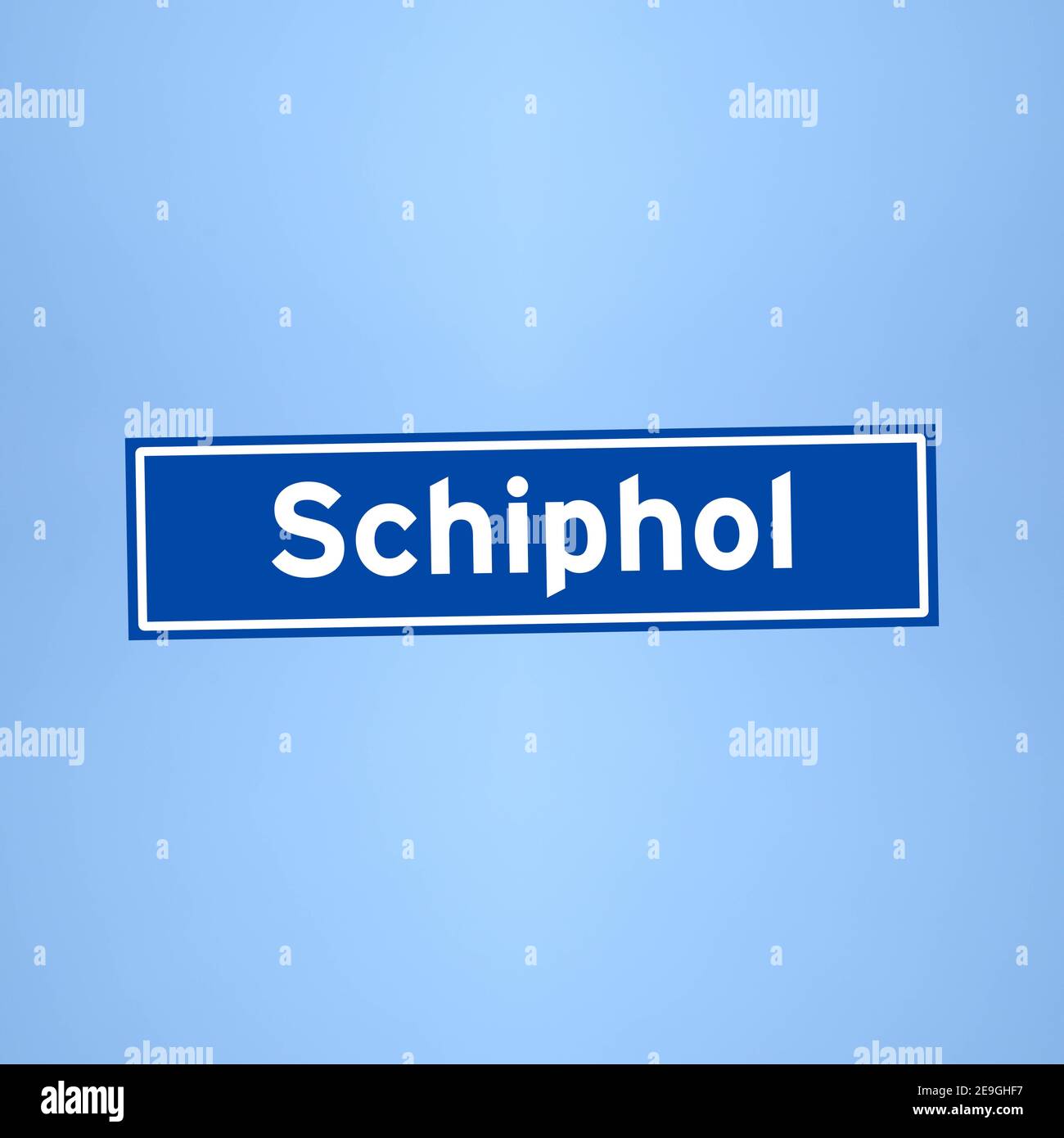 Schiphol Airport place name sign in the Netherlands Stock Photo - Alamy