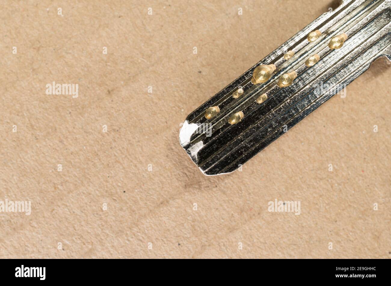 Top view of a door key Stock Photo - Alamy