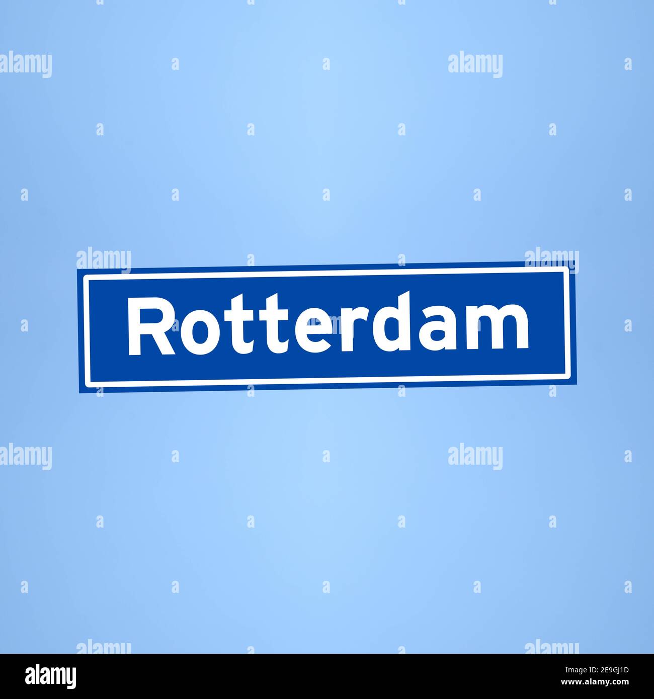 Rotterdam place name sign in the Netherlands Stock Photo - Alamy