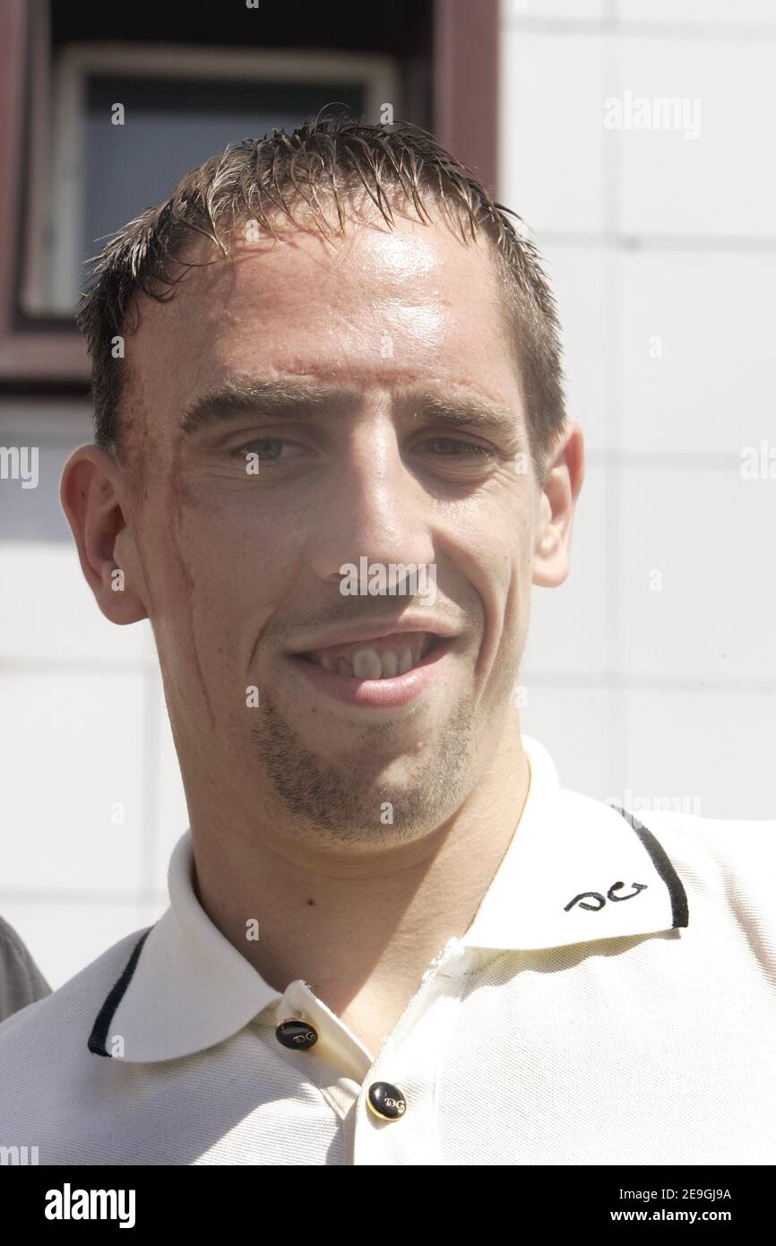French football player Franck Ribery receives the medal of Boulogne-sur ...