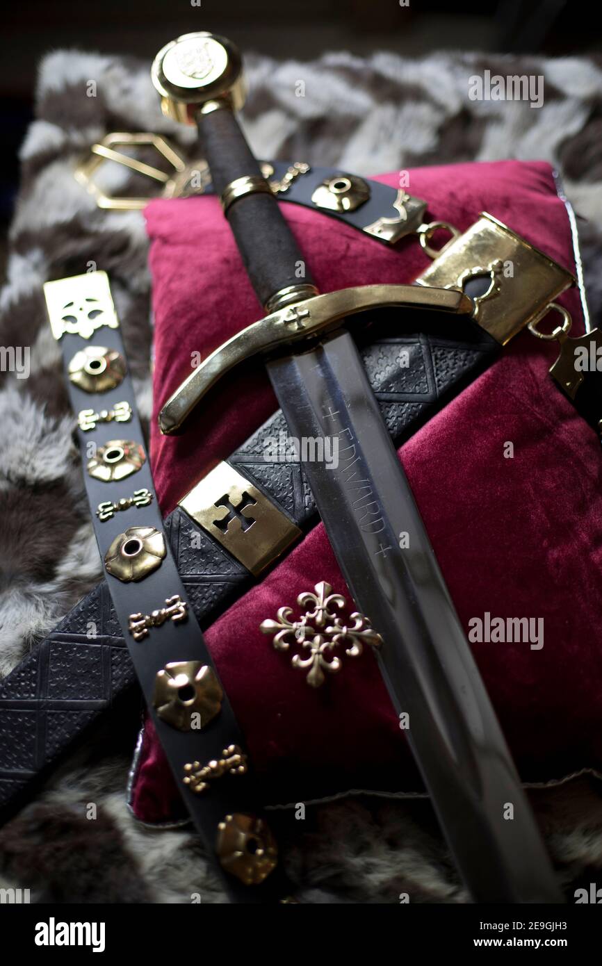 Royal sword of King Edward I of England Stock Photo - Alamy