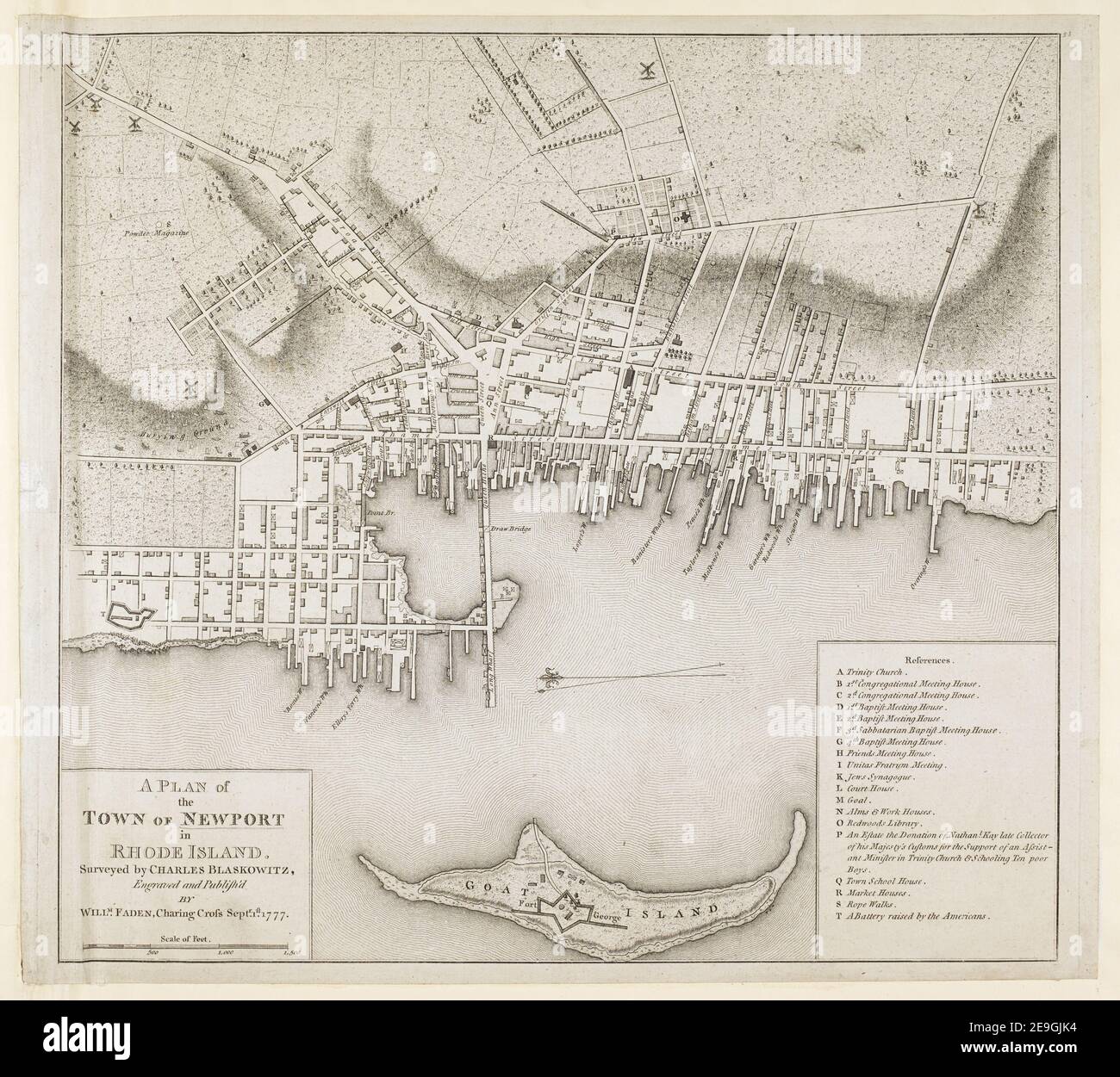 Charles town map hi-res stock photography and images - Alamy
