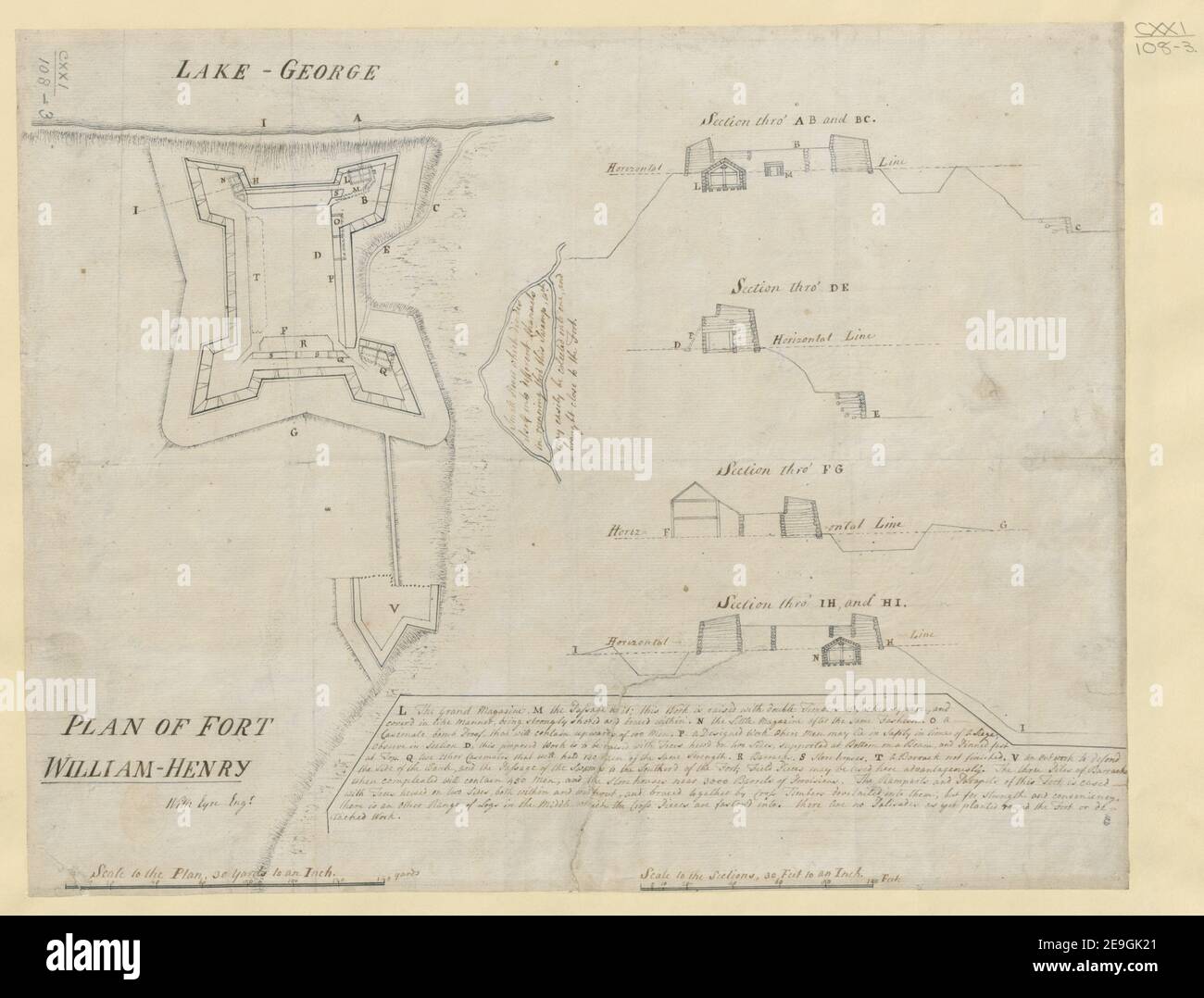 Fort william henry map 1755 hi-res stock photography and images - Alamy
