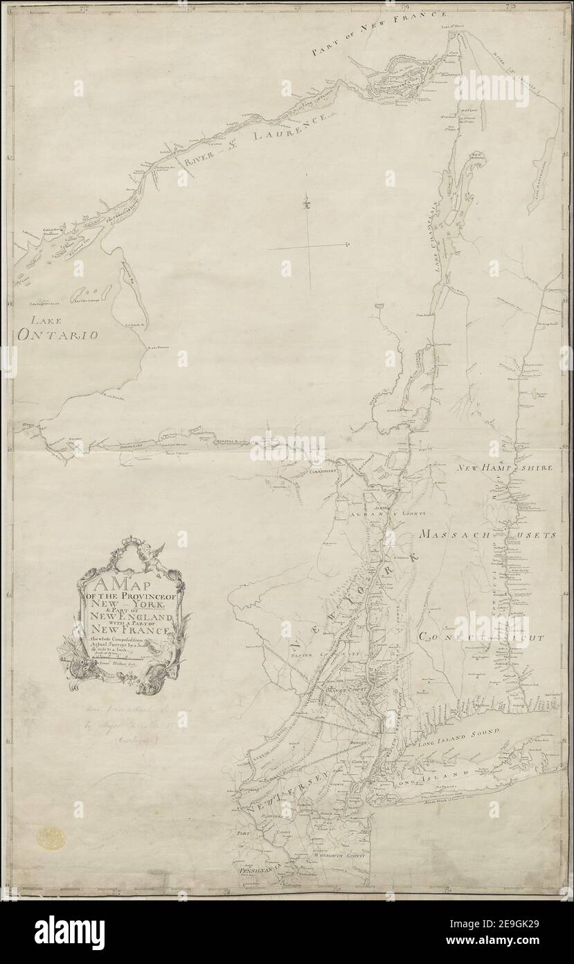Map of new york 1820 hi-res stock photography and images - Alamy