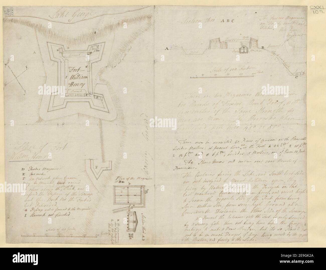 Fort william henry map 1755 hi-res stock photography and images - Alamy