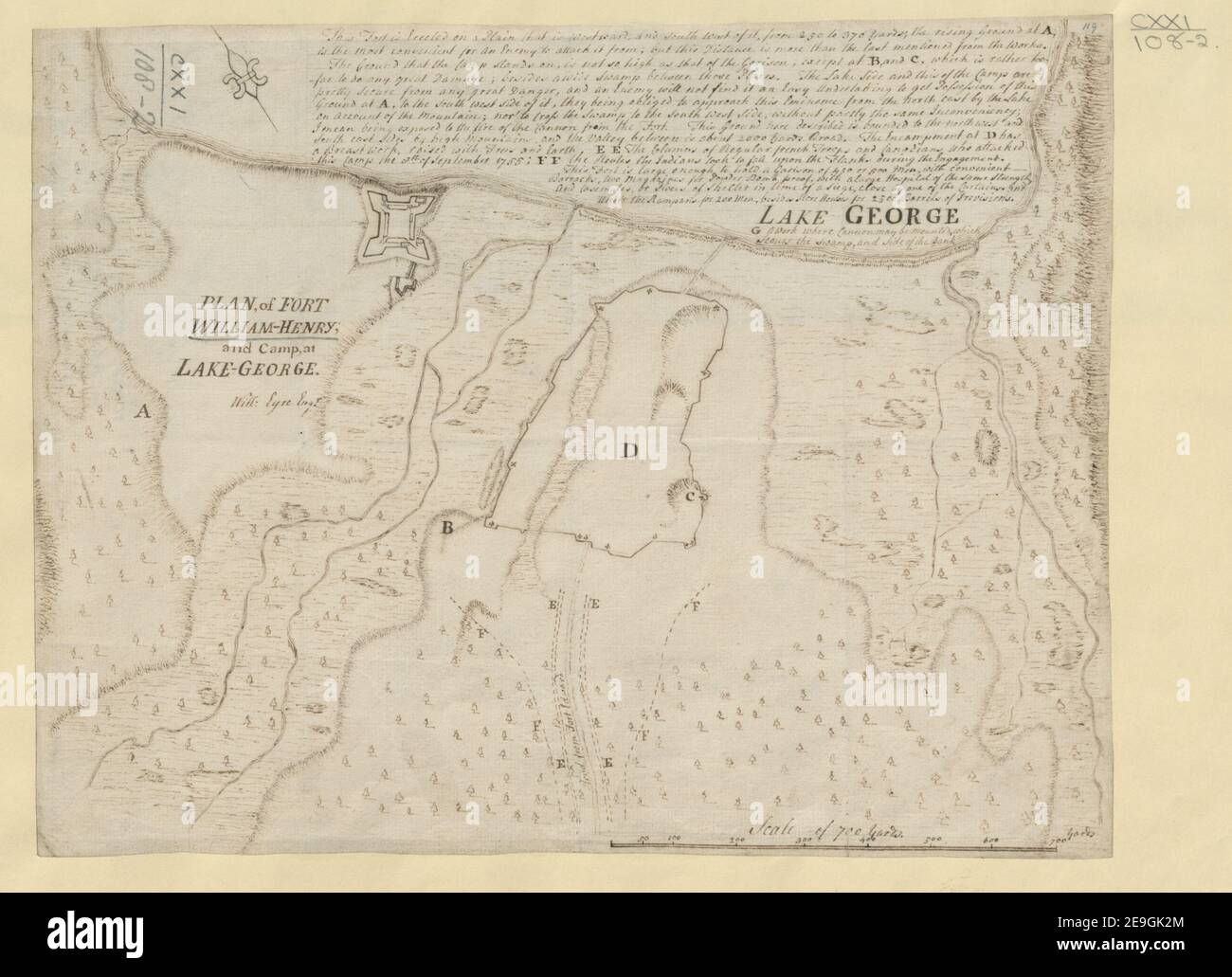 Fort william henry map 1755 hi-res stock photography and images - Alamy