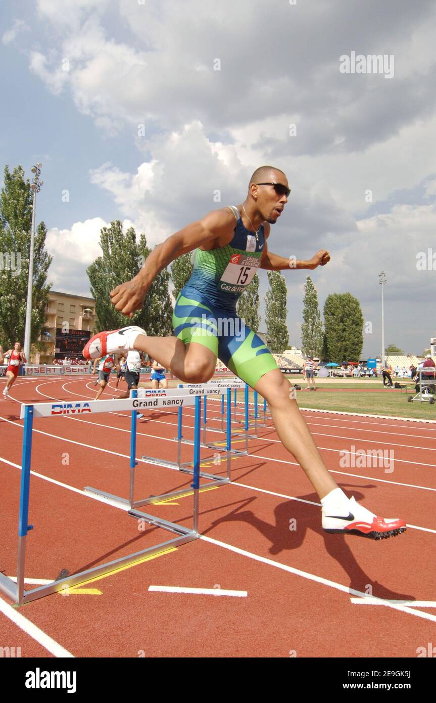 France's Naman Keita competes on 400 meters hurdles men during the ...