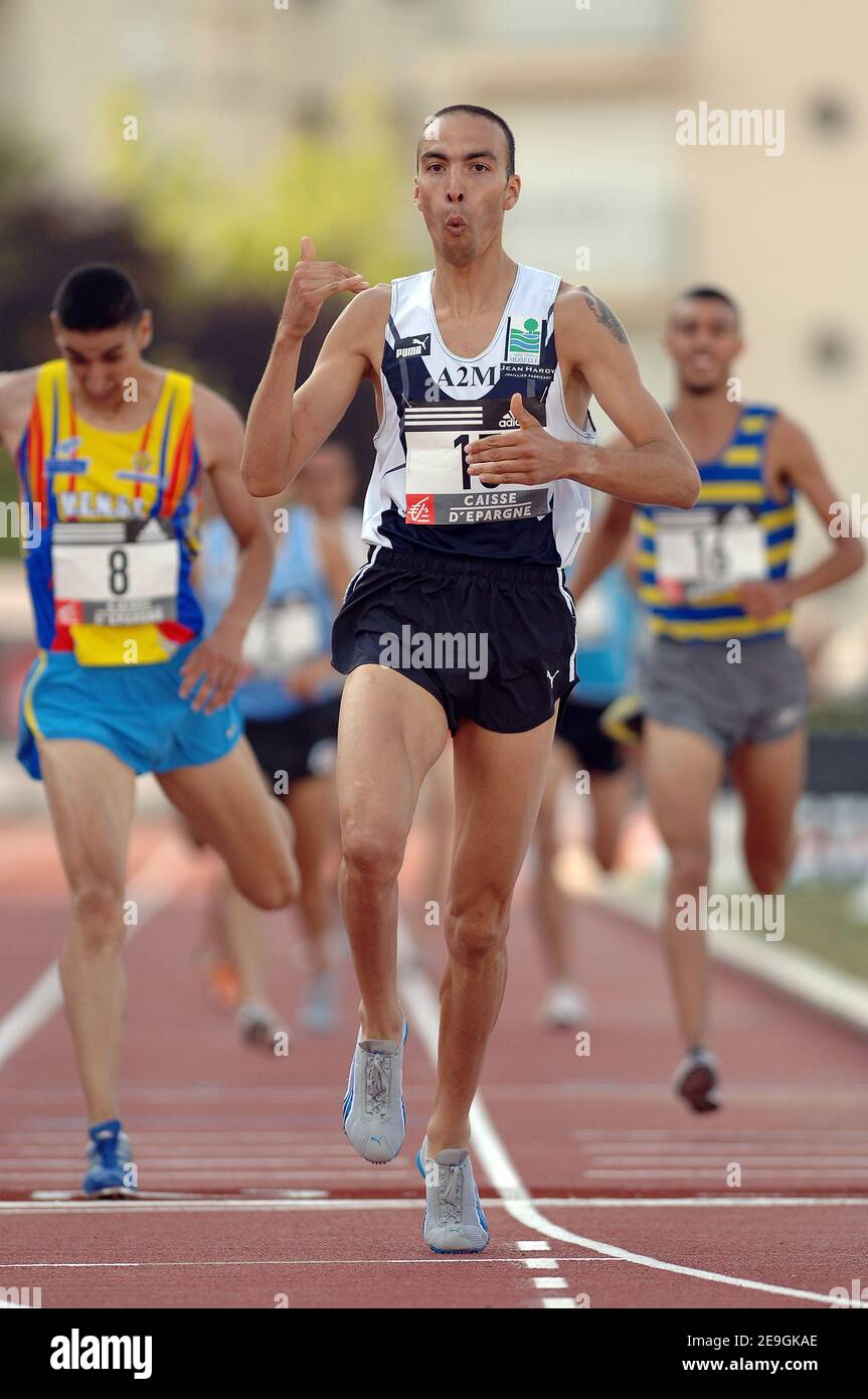 France's Bouabdellah Tahri performs on men's 1500 meters during French ...