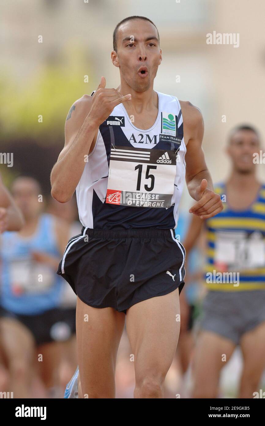 France's Bouabdellah Tahri performs on men's 1500 meters during french ...