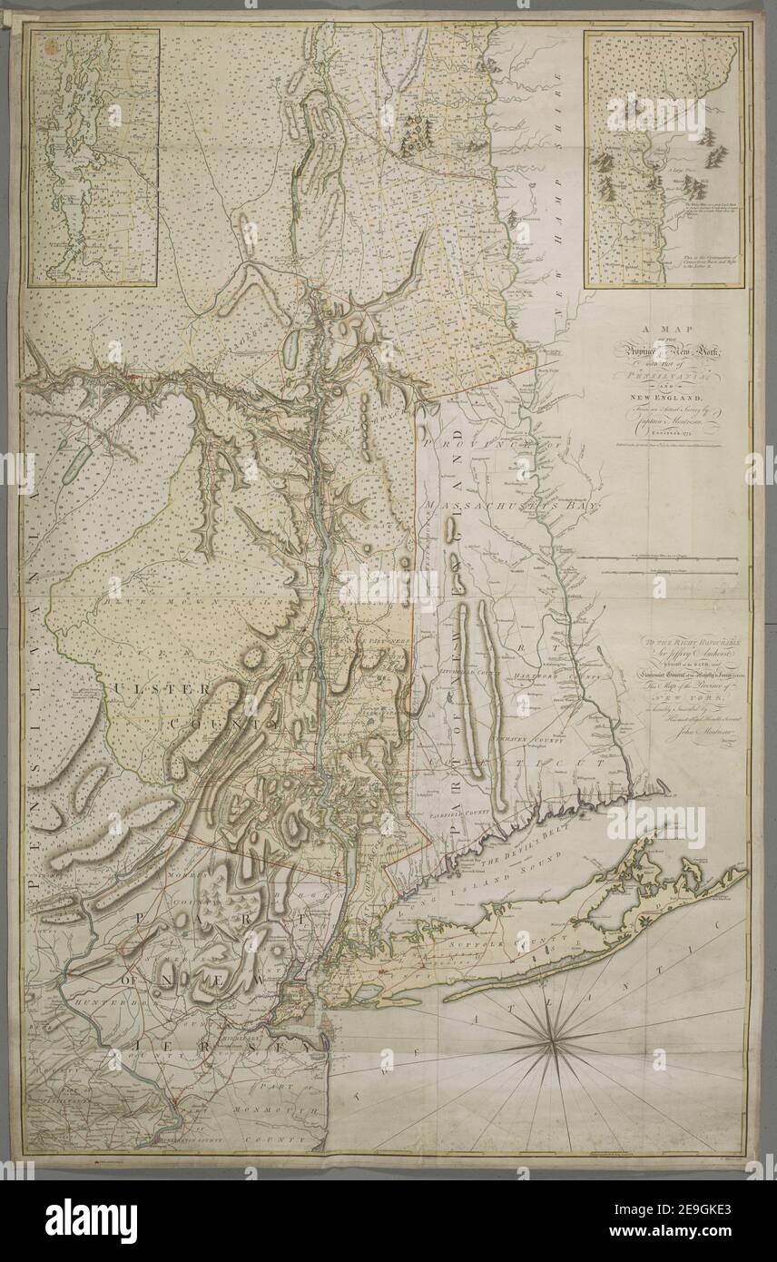 Map of new york 1820 hi-res stock photography and images - Alamy