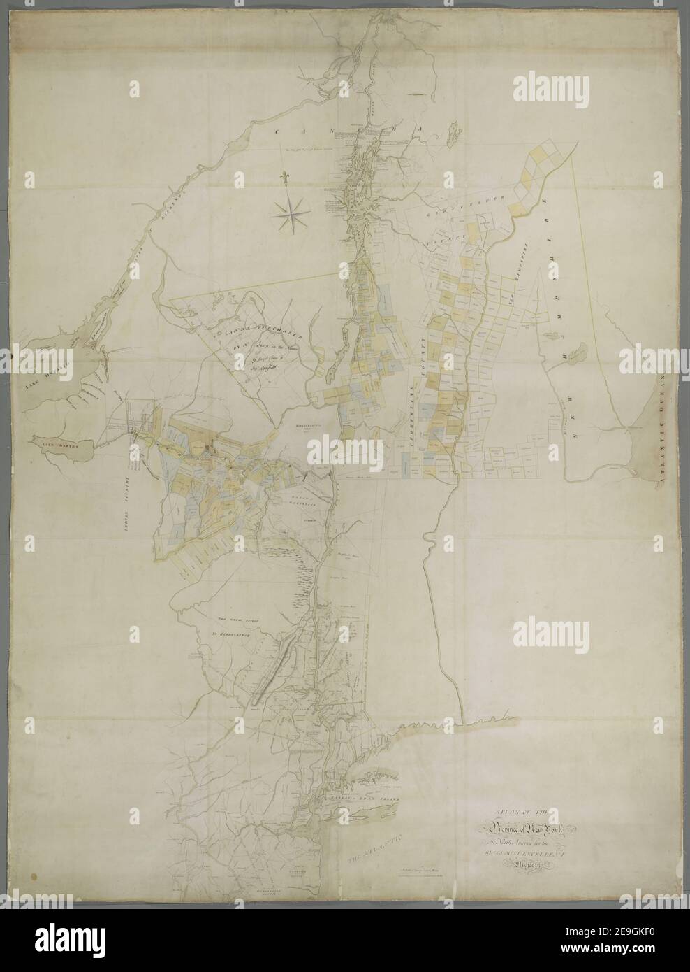 Map of new york 1820 hi-res stock photography and images - Alamy