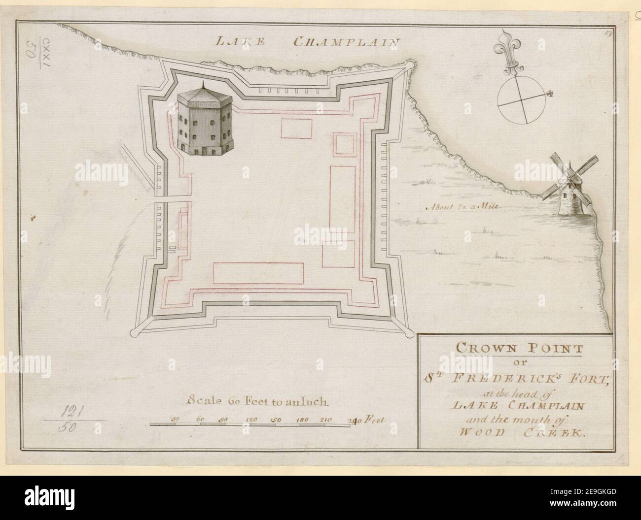 Fort st george map hi-res stock photography and images - Alamy
