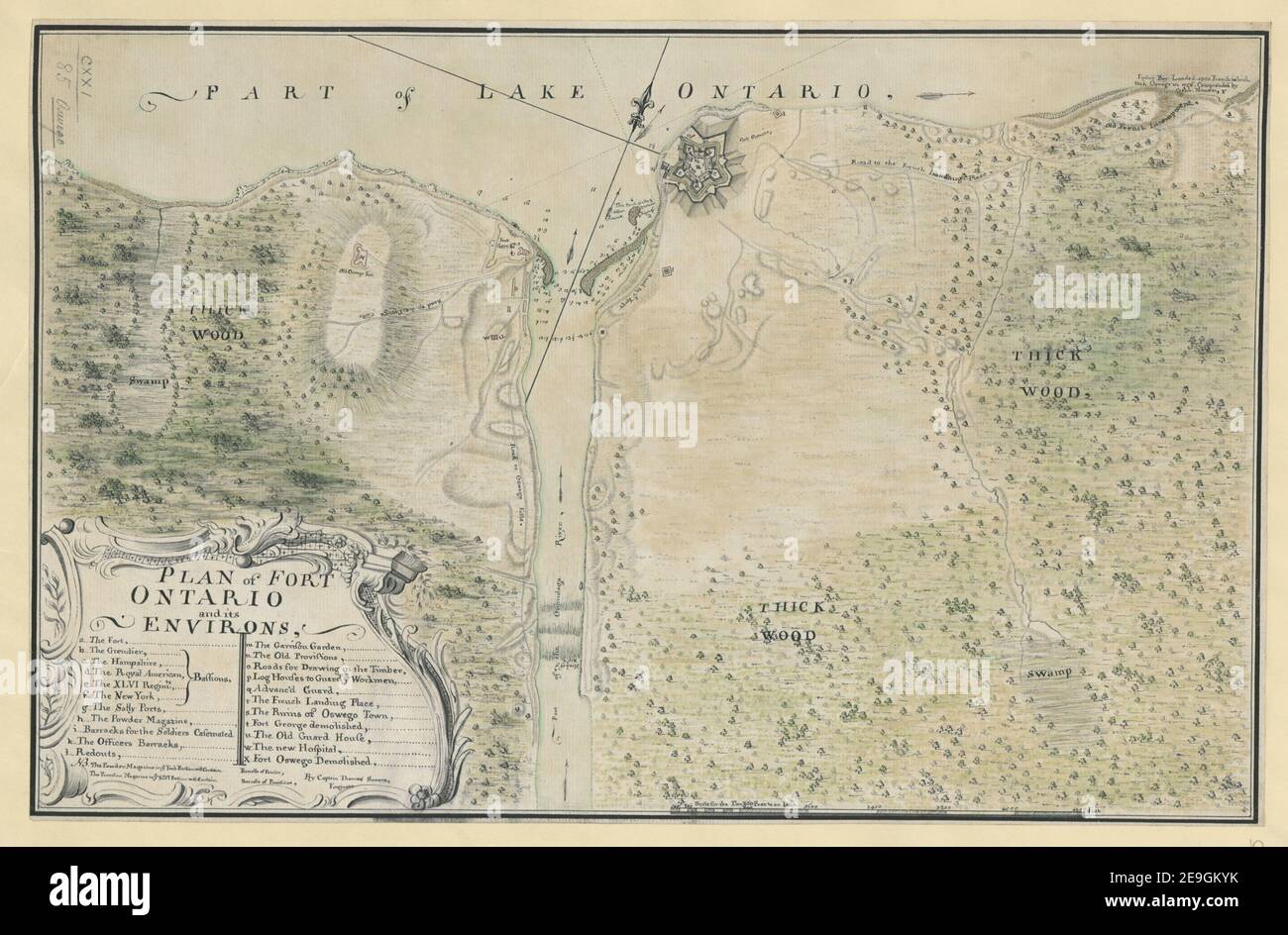 PLAN of FORT ONTARIO and its ENVIRONS Author Sowers, Thomas 121.85 ...