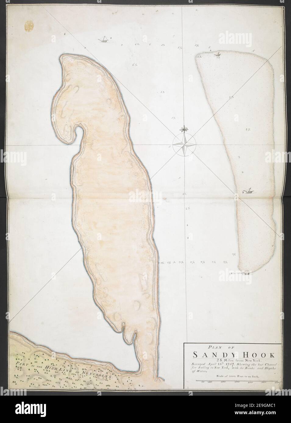 Map of sandy hook hi-res stock photography and images - Alamy