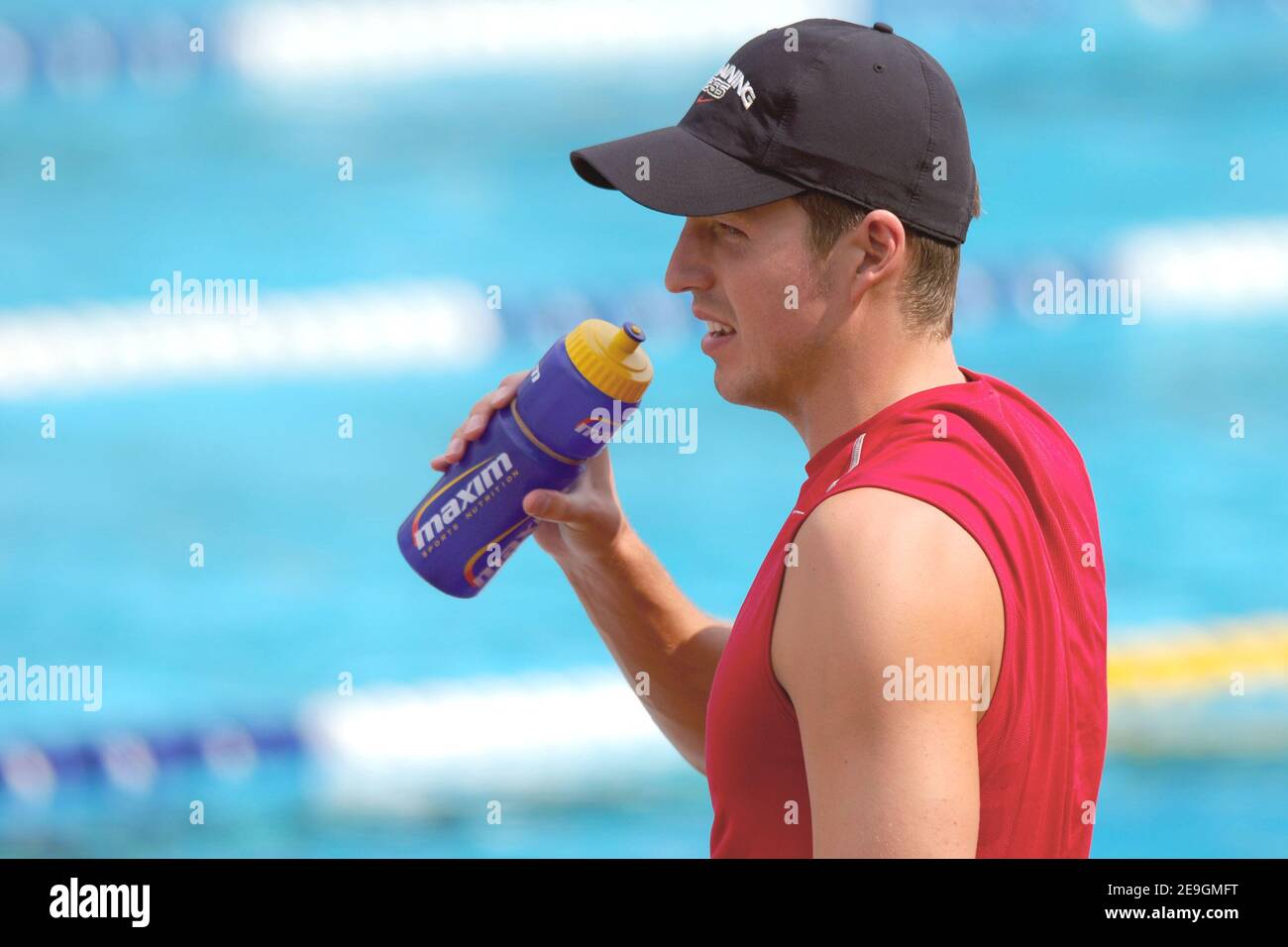 Netherlands' Pieter Van Den Hoogenband is training during the european ...