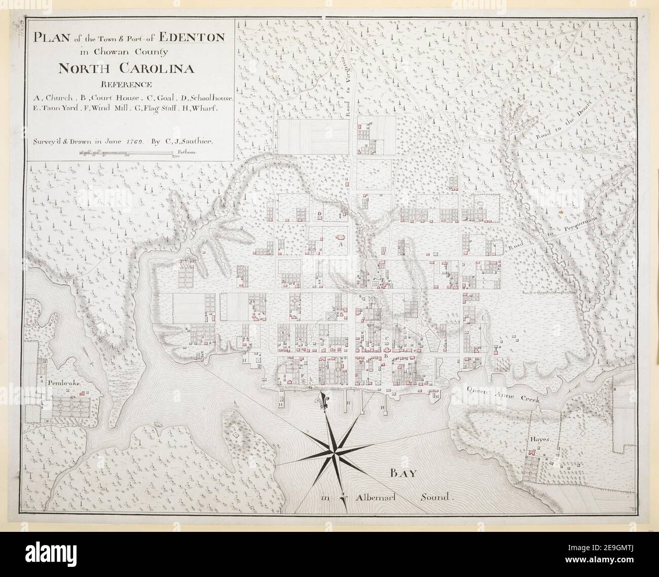 PLAN of the Town & Port of EDENTON in Chowan County NORTH CAROLINA ...