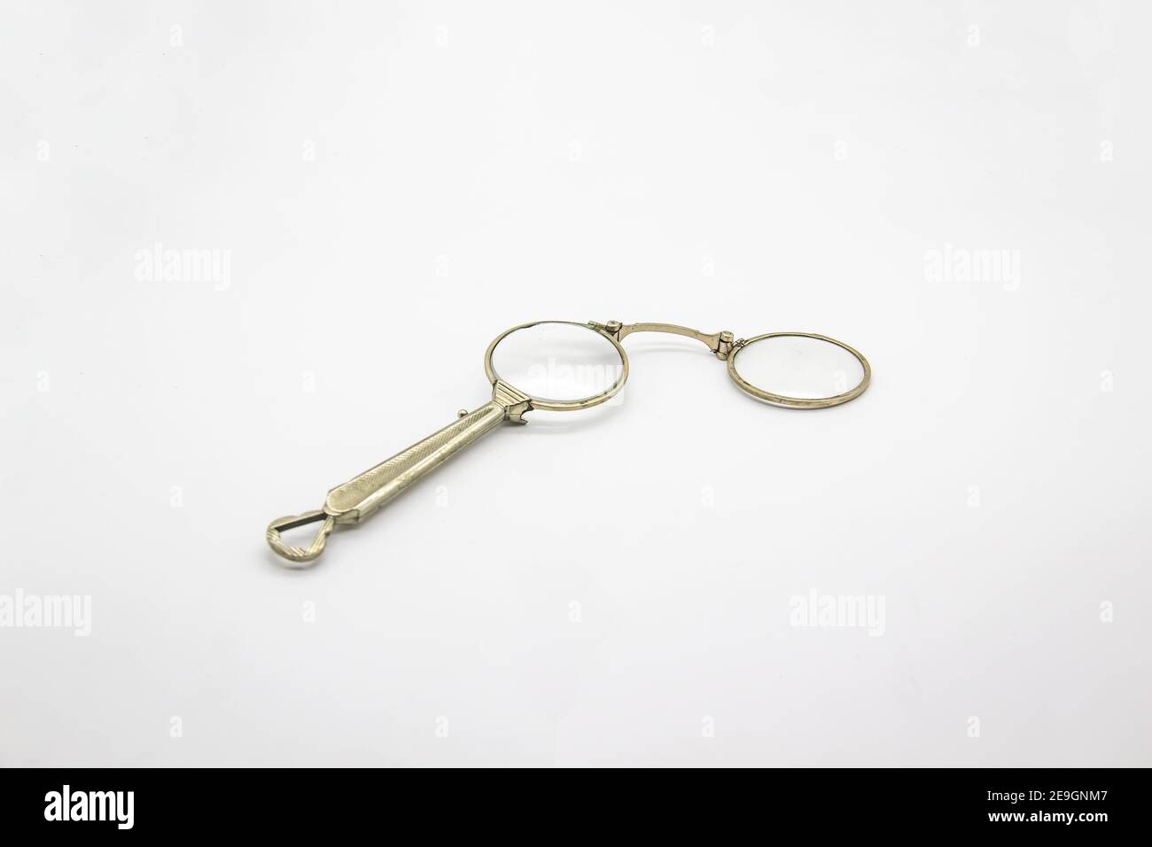 Old vintage lorgnette from the middle of the nineteenth century on the ...