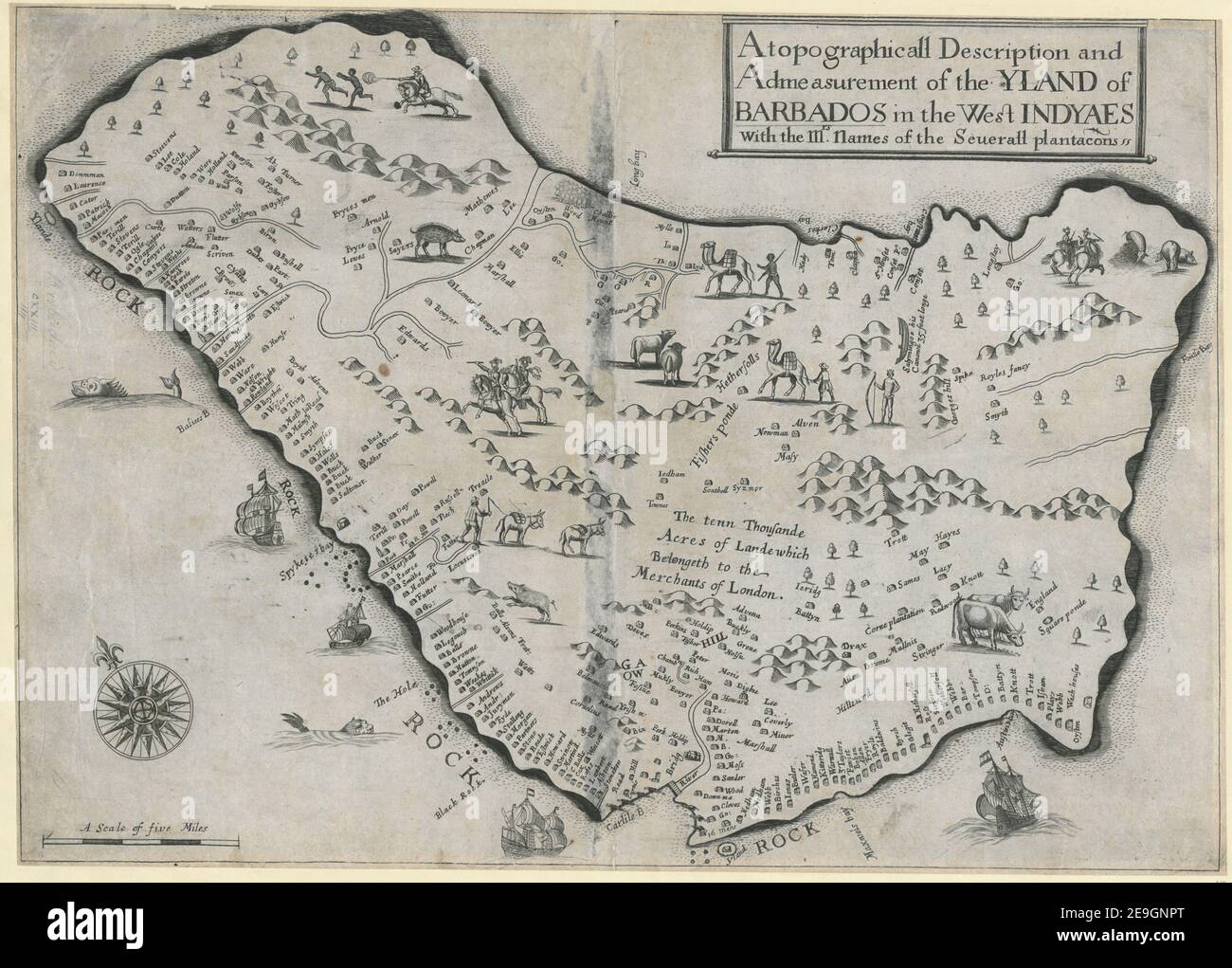 Ligon map of barbados hi-res stock photography and images - Alamy