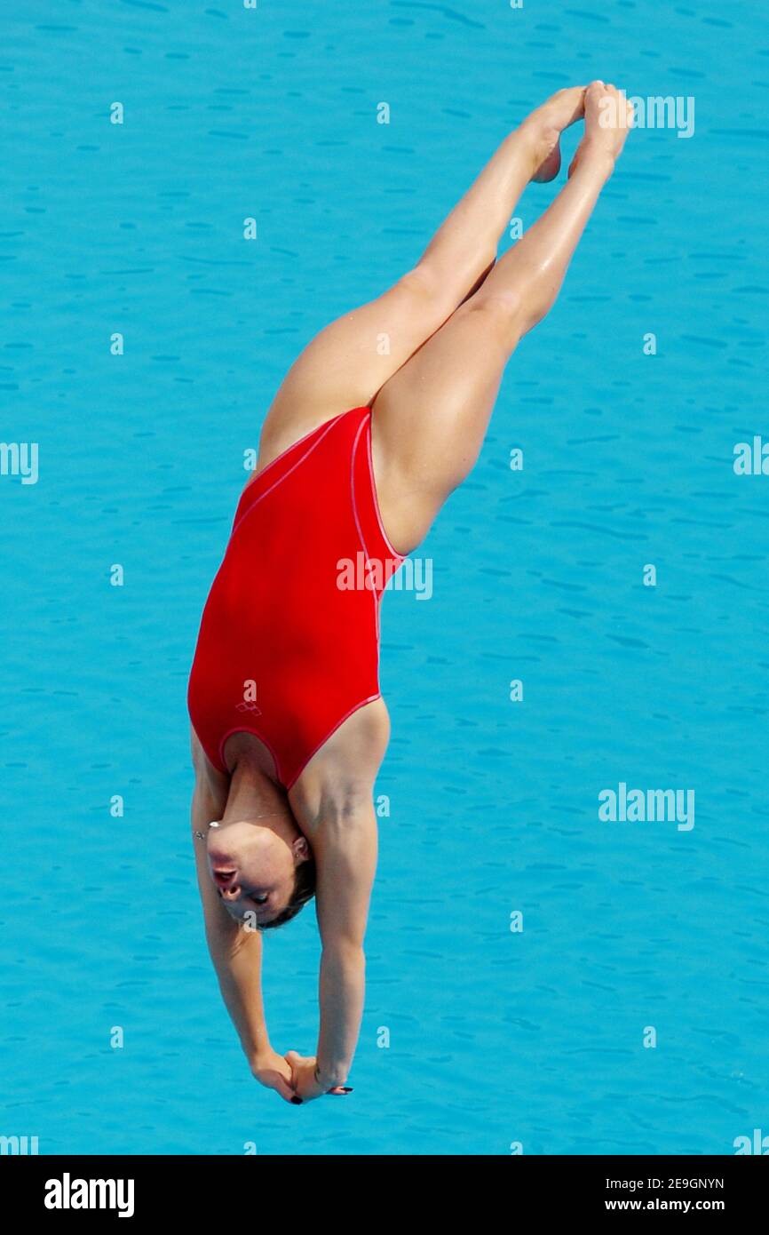 Italy's Maria Marconi wins the bronze medal on women's 1 meter ...