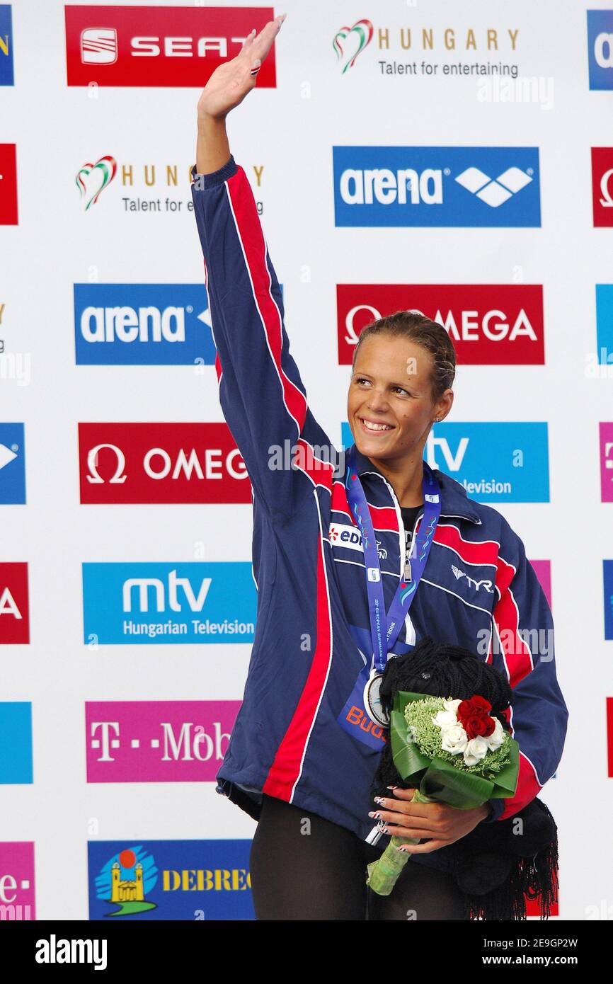 France's Laure Manaudou wins the gold medal on women's 800 meters ...