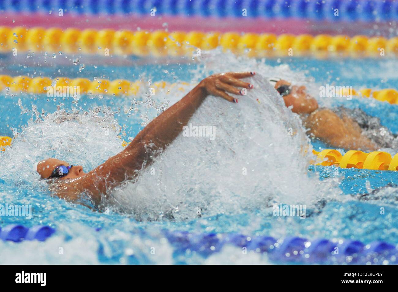 100 meters backstroke hi-res stock photography and images - Alamy