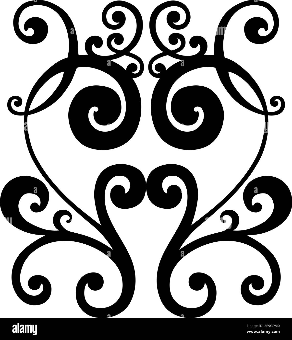 Vector damask vintage baroque ornament. Vector vintage baroque ornament ...