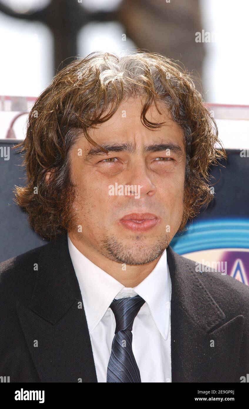 Benicio Del Toro attends the ceremony to honor the late Stella Adler ...