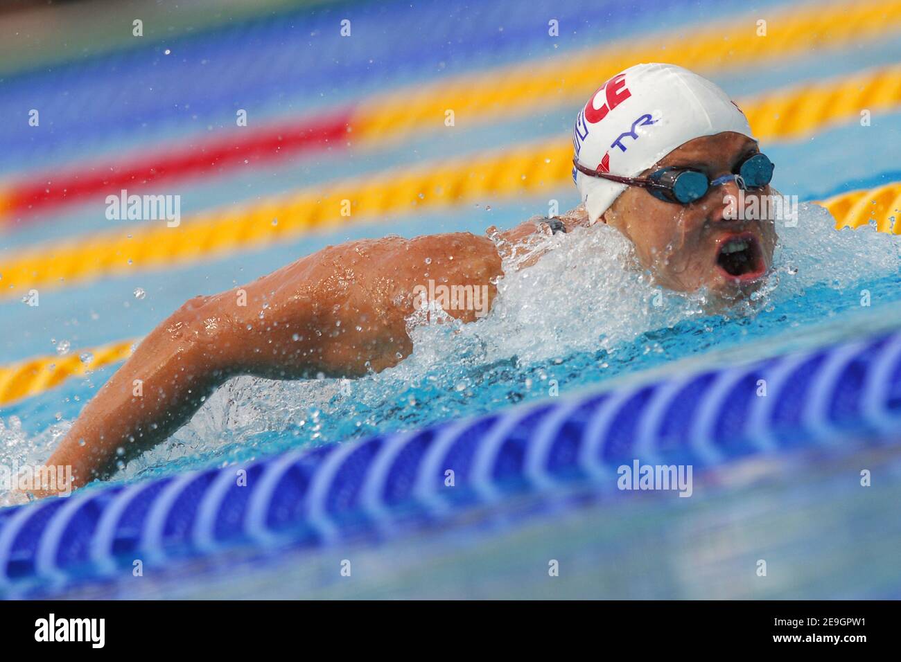 France's Aurore Mongel competes on women's 200 meters butterfly heats ...