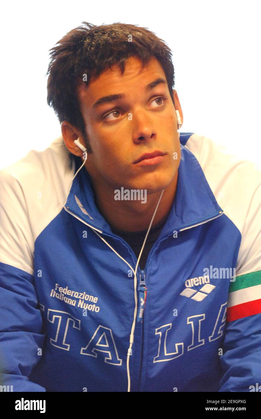 Italy's Luca Marin competes on men's 400 meters medley during the ...