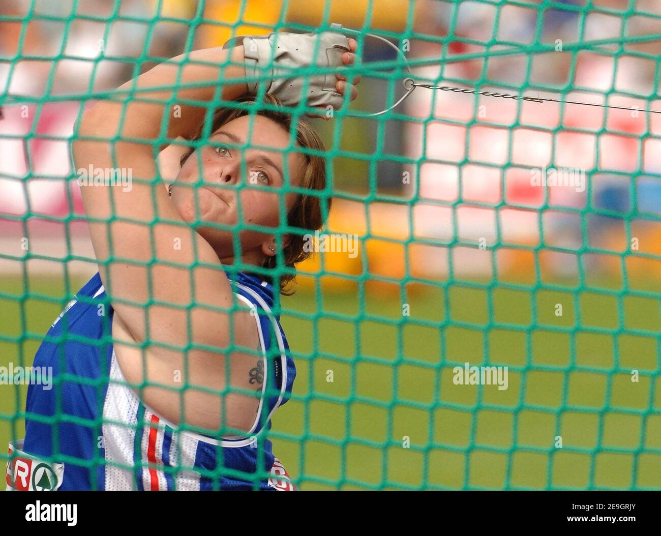 France's Amelie Perrin competes on women Hammer throw during the 2006 ...