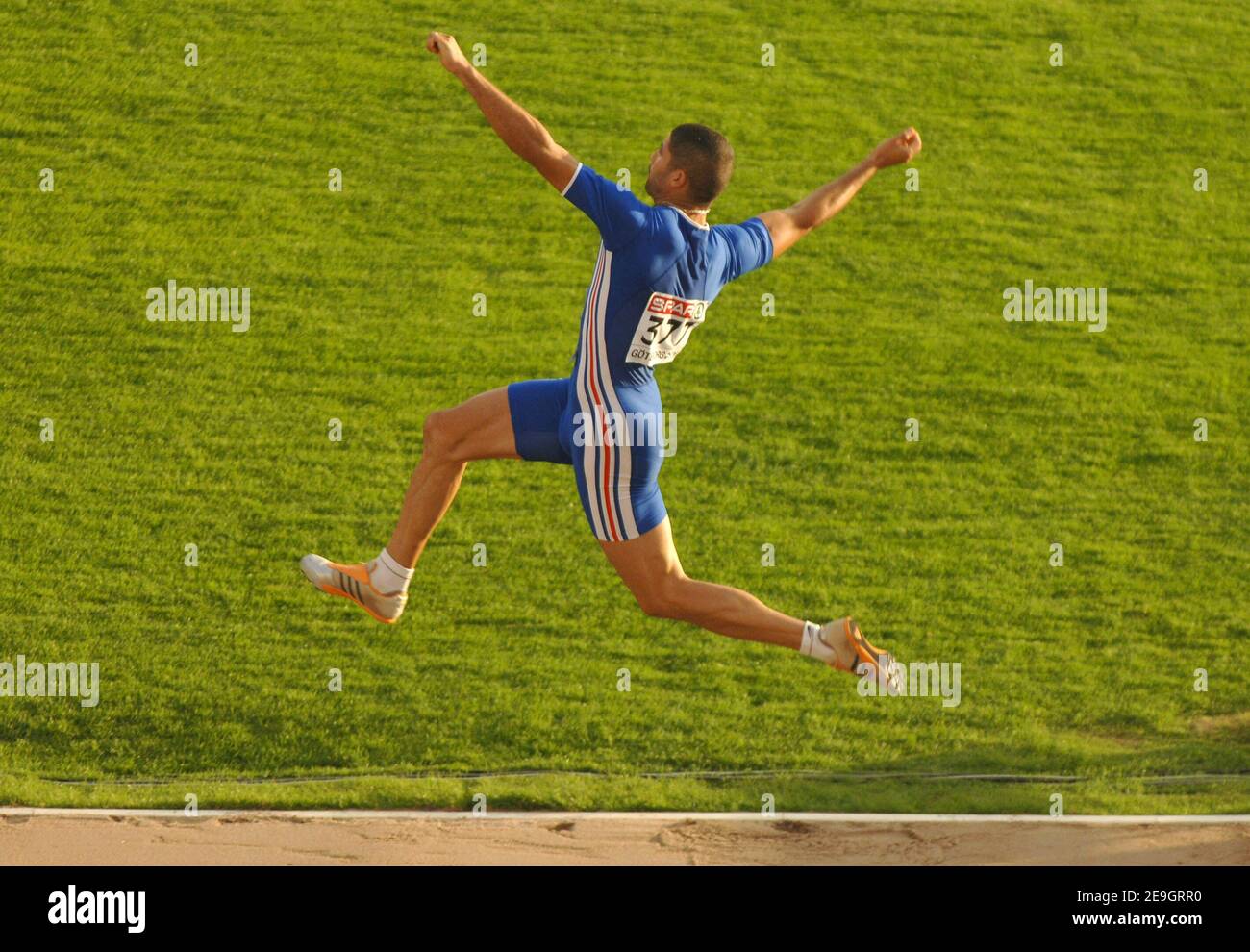 France's Salim Sdiri competes on long jump men qualification during the ...