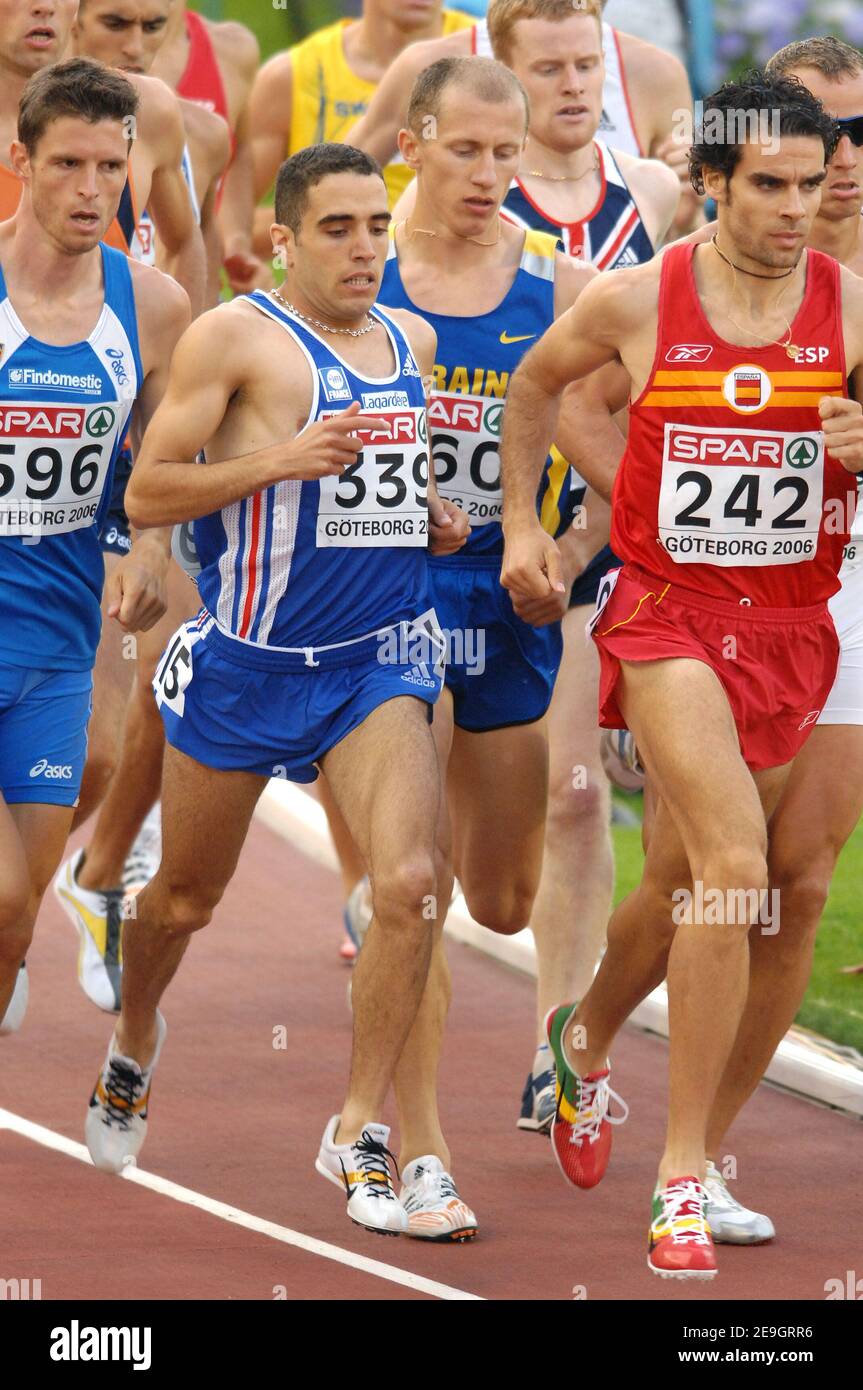 France's Abdelkader Bakhtache (339) competes on 1500 meters men ...