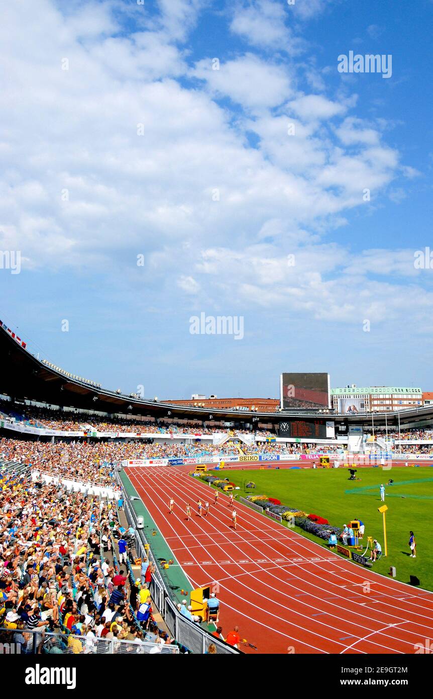 General vue of the Ullevi Stadium during the 2006 European Track and ...