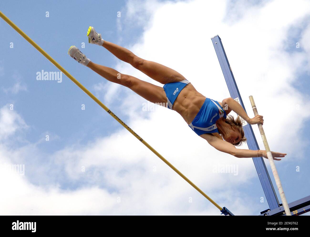 Italy's Arianna Farfalletti-Casali competes on women's pole vault heat ...
