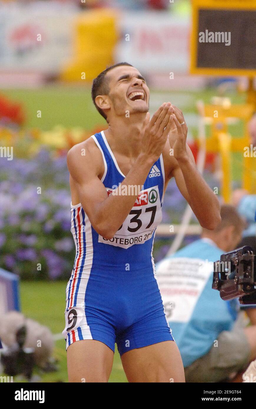 France's Mehdi Baala performs on 1500 meters final during the European ...