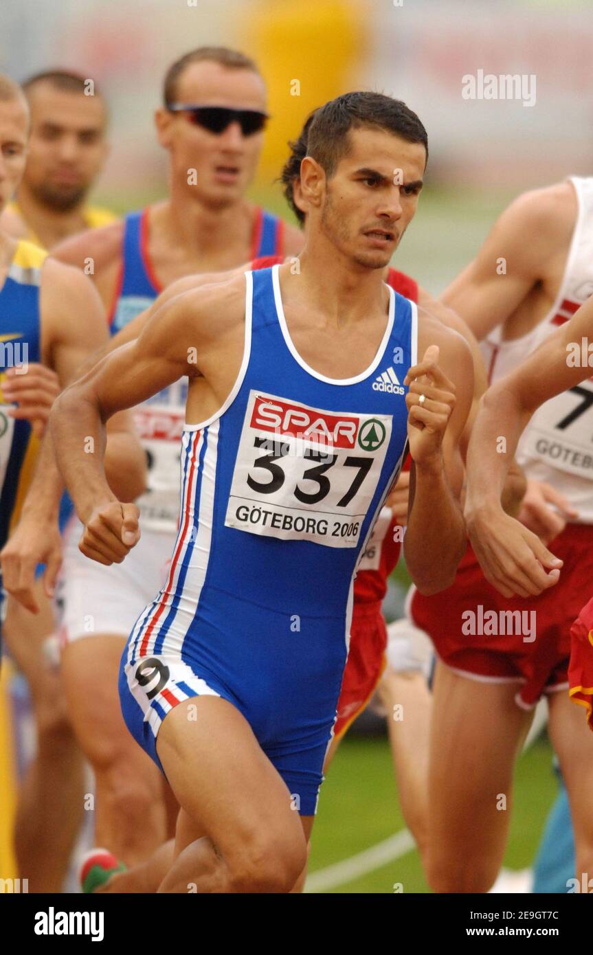 France's Mehdi Baala performs on 1500 meters final during the European ...