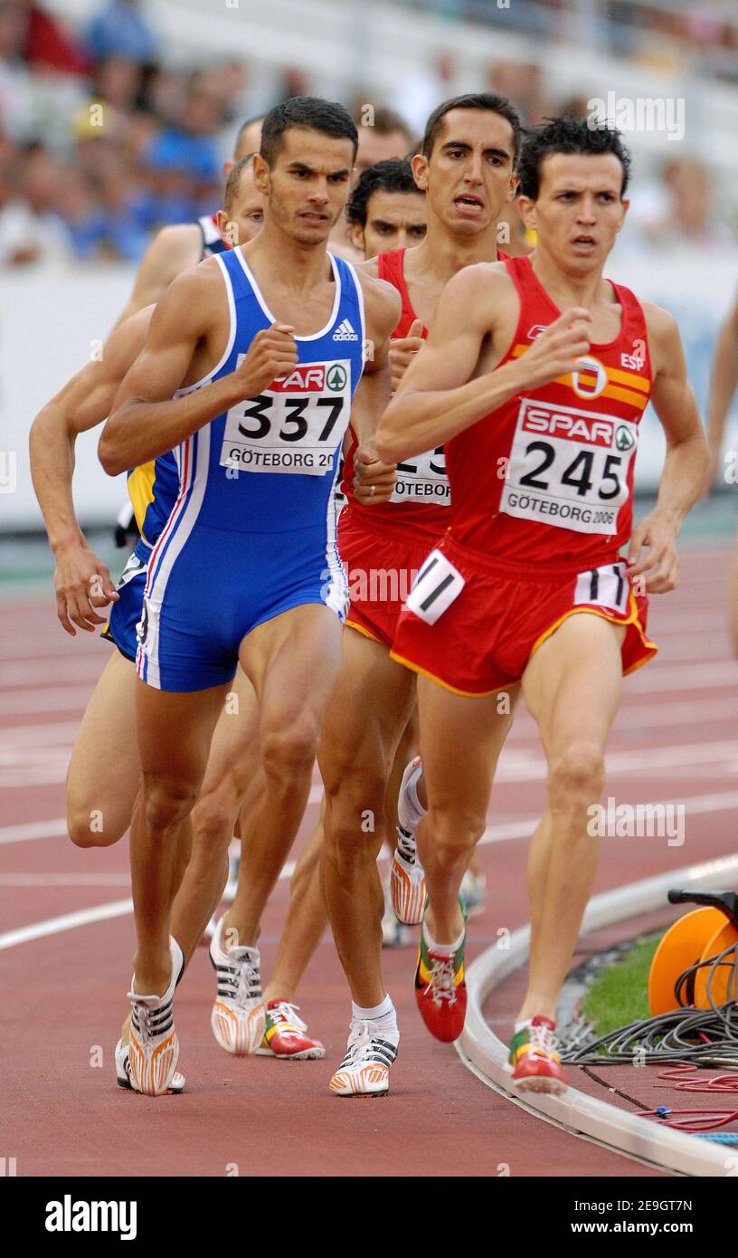 France's Mehdi Baala performs on 1500 meters final during the European ...