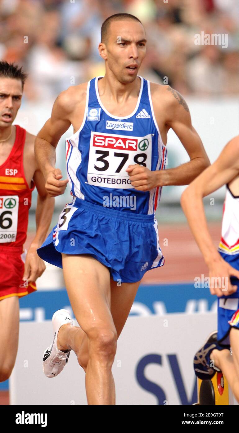 France's Bouabdellah Tahri competes in the men's 3000 m Steeplechase ...