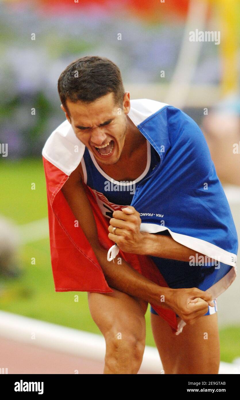 France's Mehdi Baala performs on 1500 meters final during the European ...