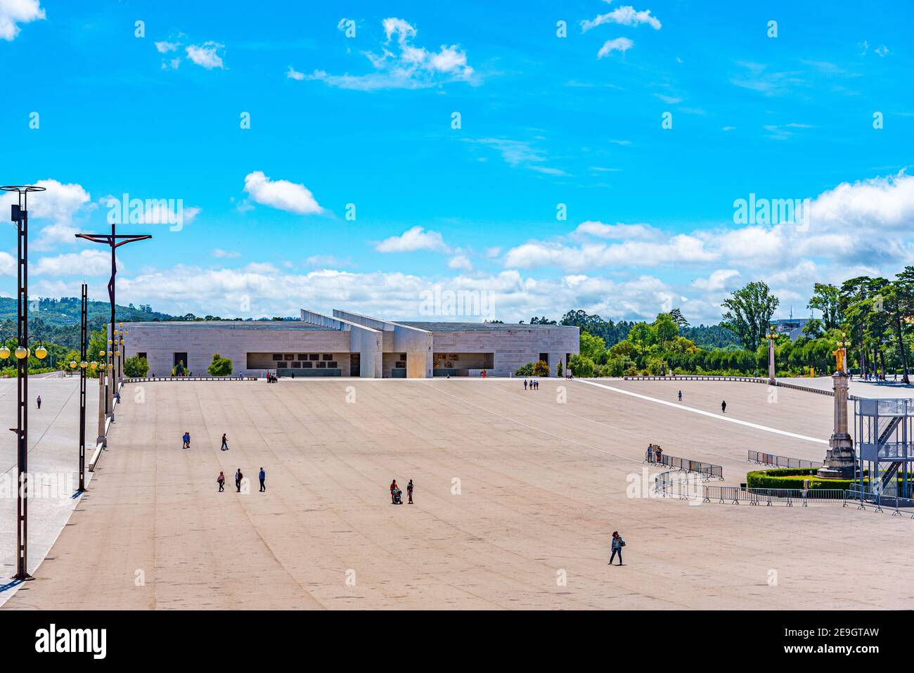 Arcade of the famous sanctuary of Fatima in Portugal Stock Photo - Alamy