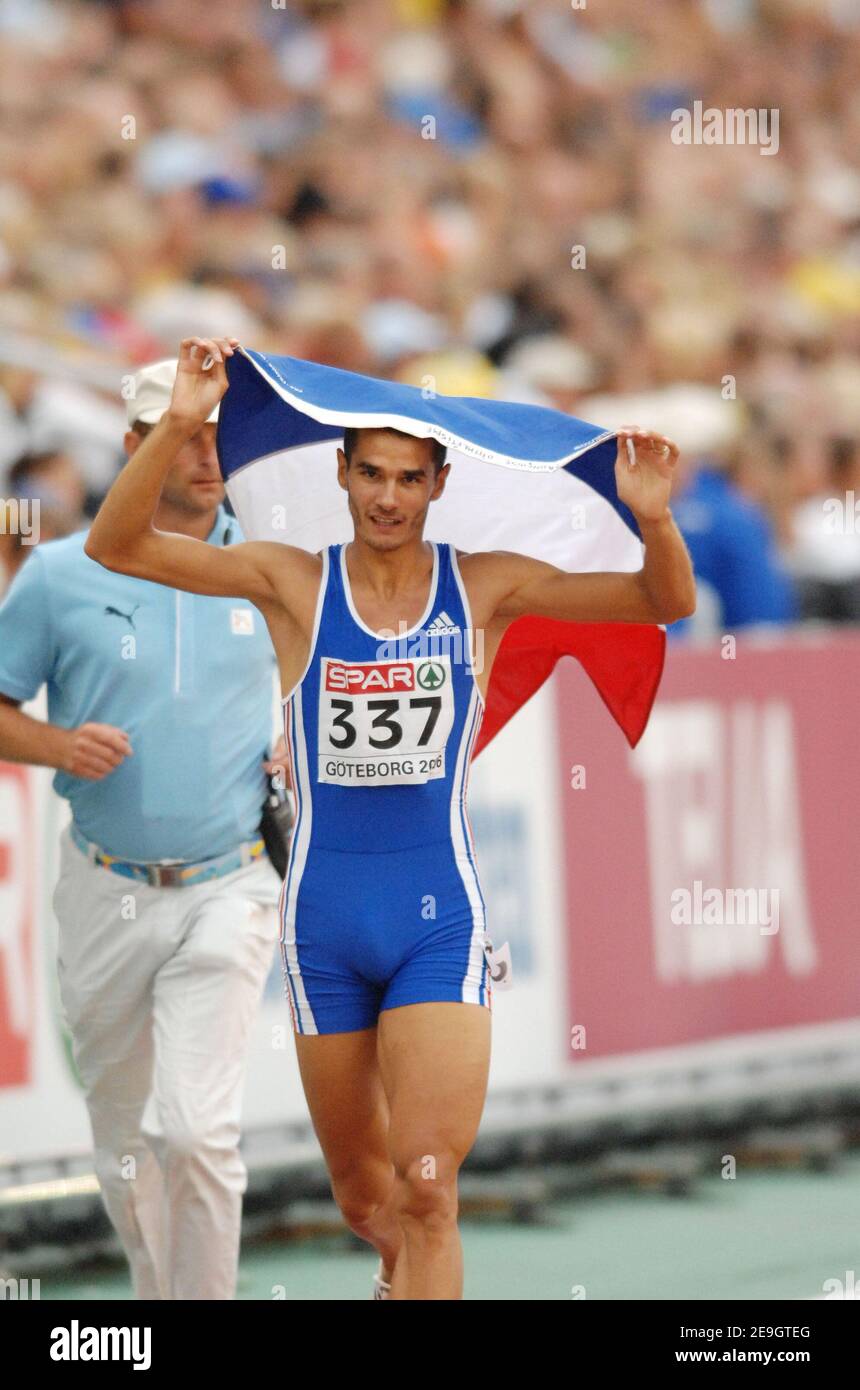 France's Mehdi Baala performs on 1500 meters final during the European ...