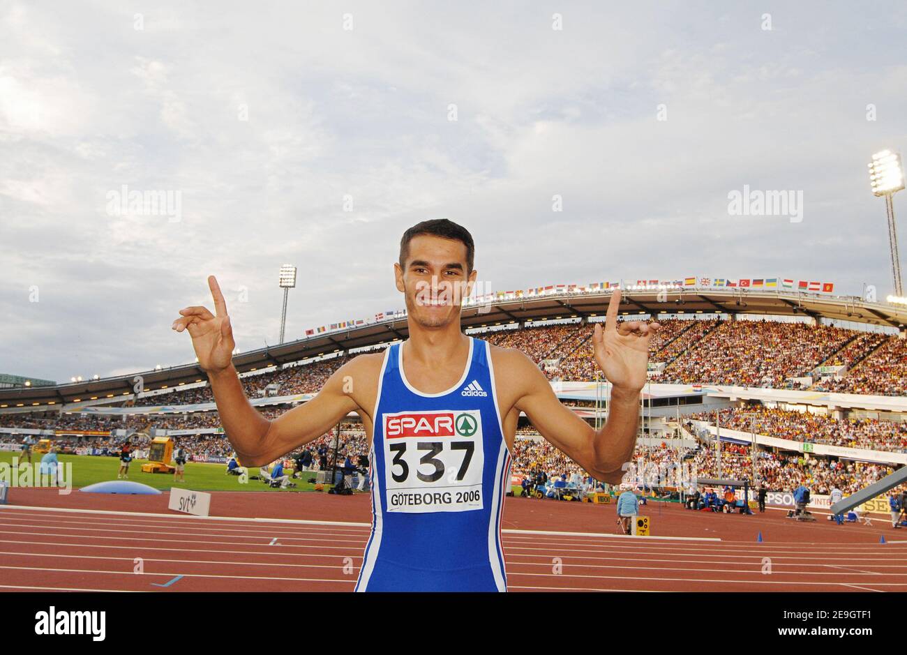 France's Mehdi Baala performs on 1500 meters final during the European ...